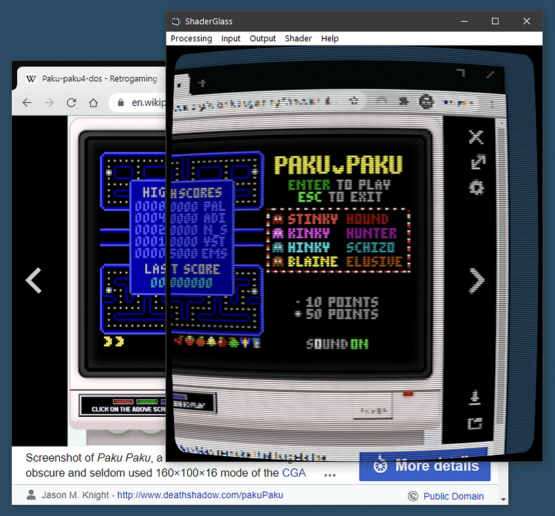ShaderGlass - Shaders over Windows desktop - scanlines