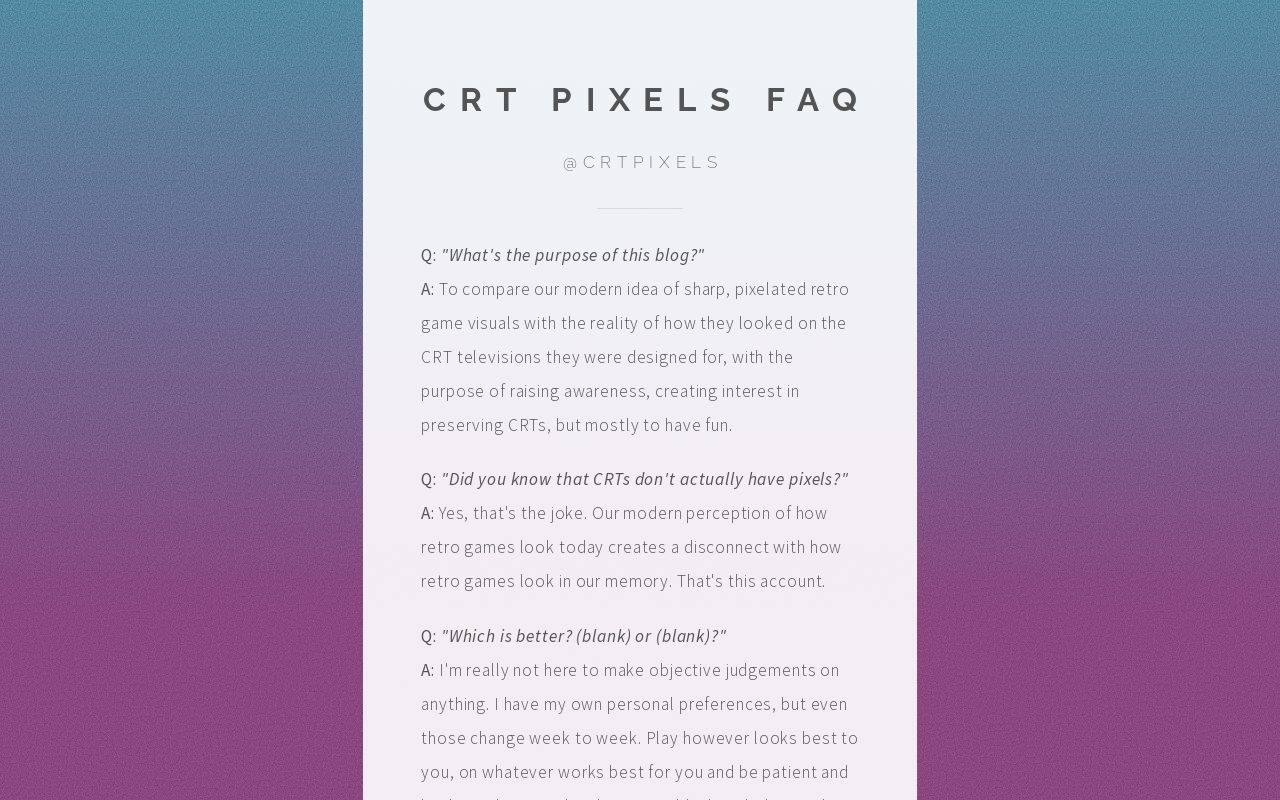 Pixel art, scanlines and CRT monitors - etc - scanlines